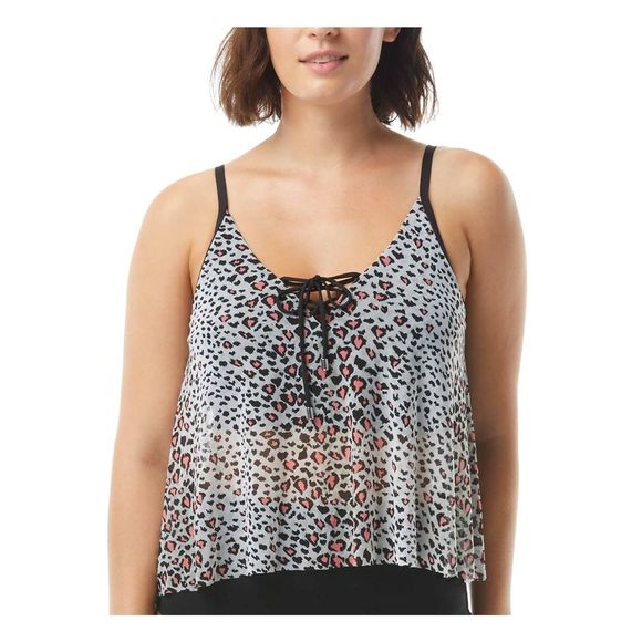 Coco Reef | Swim | Coco Reef Womens Black Laceup Mesh Removable Cups ...